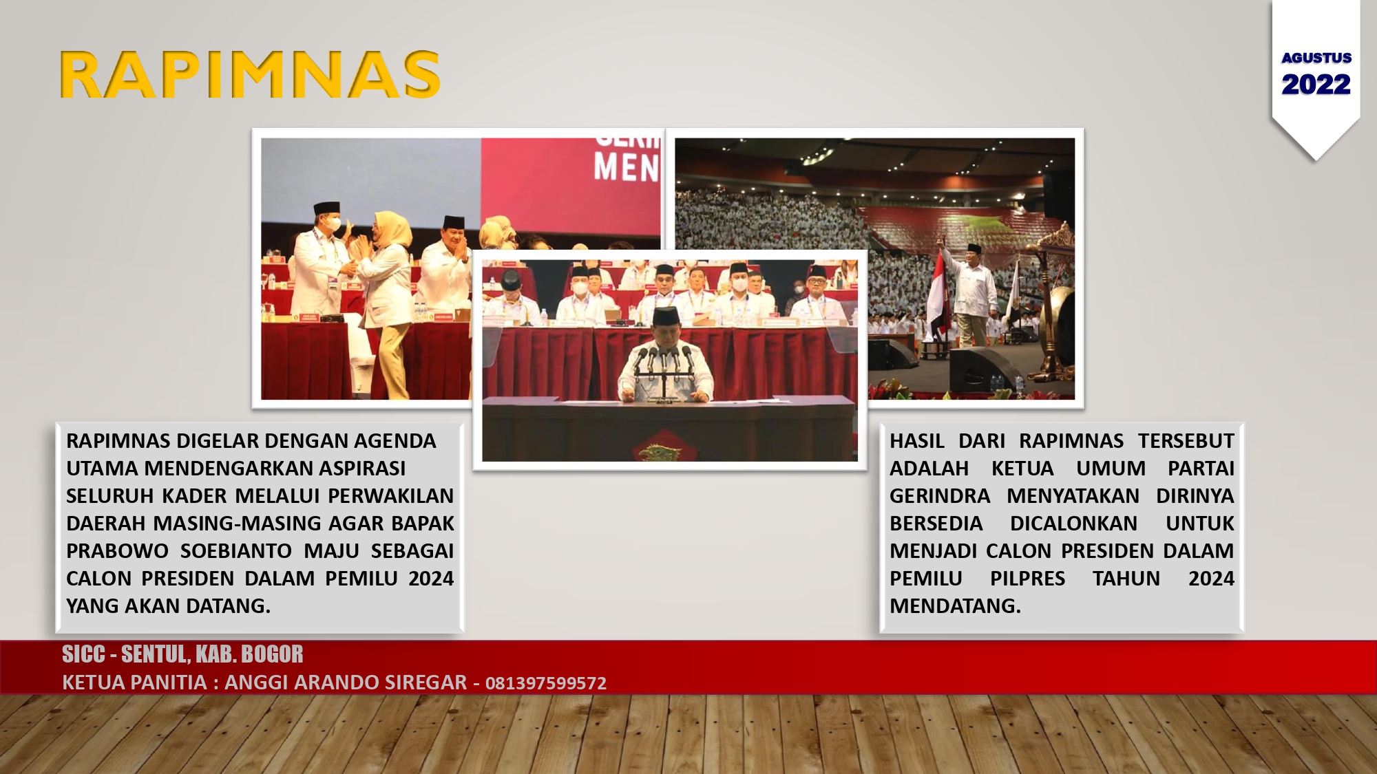 Timeline Gerindra - Gerindra