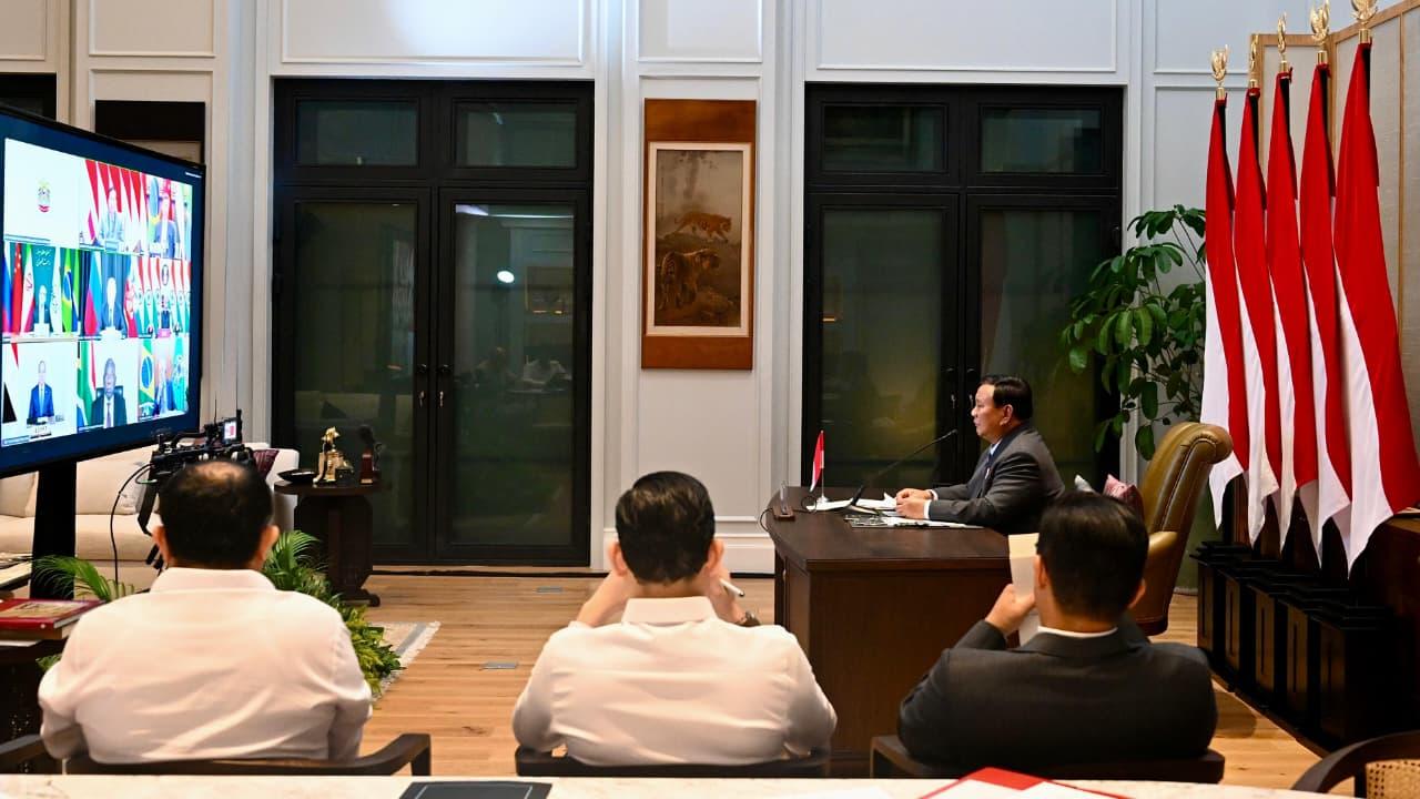 Presiden Prabowo Hadiri BRICS Leaders Virtual Meeting dari Jakarta ...
