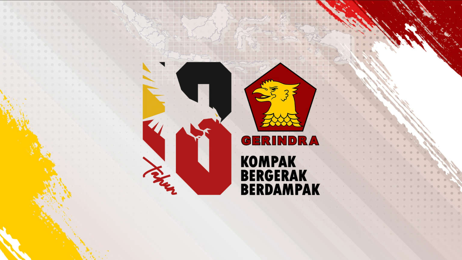 Link Download Logo HUT ke-18 Partai Gerindra: Makna Logo dan Semangat ...